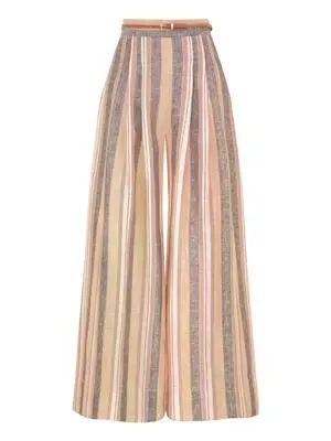 Zimmermann Wanderlust Striped Trousers - Neutrals