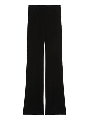 Max Mara Flared Cady Trousers - Black