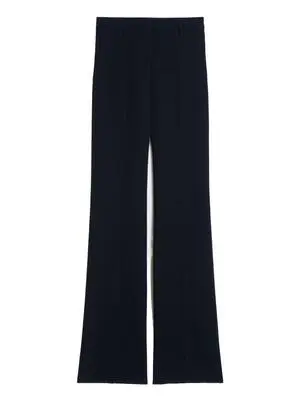 Max Mara Flared Cady Trousers - Navy