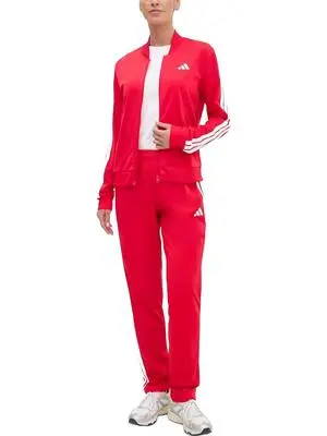 Adidas Dayready Striped Tracksuit - Red