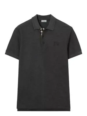 Burberry Cotton Polo Shirt Grey