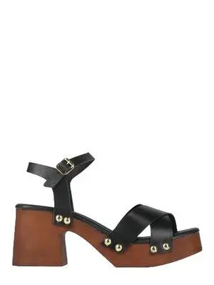 NILA & NILA Leather Clogs - Black