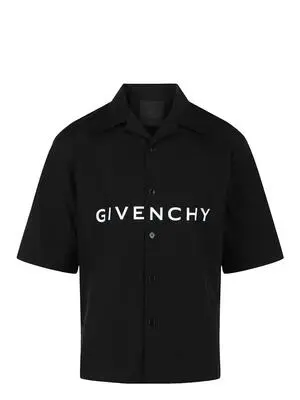 Brioni Boxy Fit Hawaiian Shirt - Black