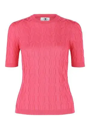 Missoni Cable Knit Pattern Sweater - Fuschia