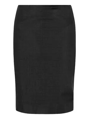 Alexander McQueen Embossed 4g Logo Mini Skirt - Black
