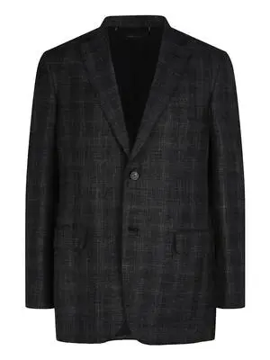 Givenchy Tweed Singlebreasted Blazer - Black