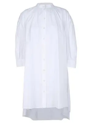 Alexander McQueen Cotton Trapeze Mini Dress - Optical White
