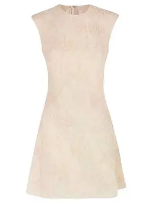 ROTATE BY BIRGER CHRISTENSEN Floral-Detail Mini Dress Neutrals