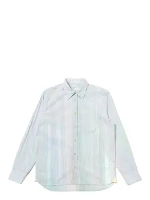 Universal Works Lazy Day Stripe Pocket Shirt - Blue