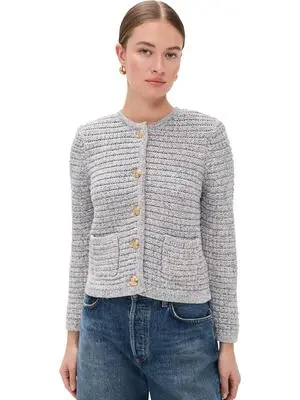 Ba&sh Guspa Heavyweight Marled Knit Cardigan - Multico