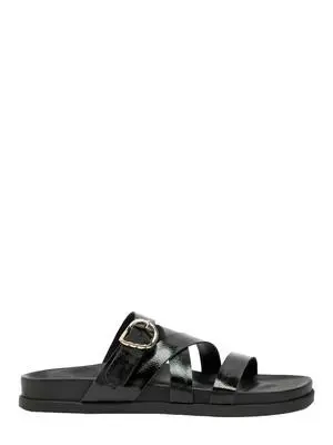 ANCIENT GREEK SANDALS Filipa Buckle Strap Sandals - Black