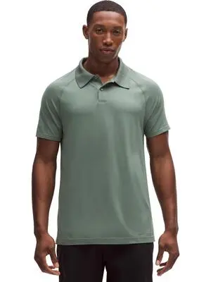 Lululemon Metal Vent Tech Polo Shirt - Willow Leaf/willow Leaf
