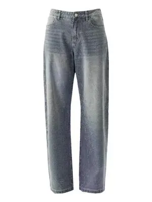 TWENTY FOURHAITCH Belt-loops Straight Leg Jeans - Blue