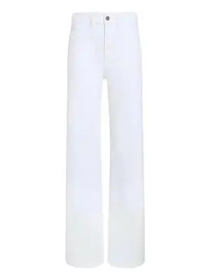 Khaite Delmonico Wide Leg Jeans - White