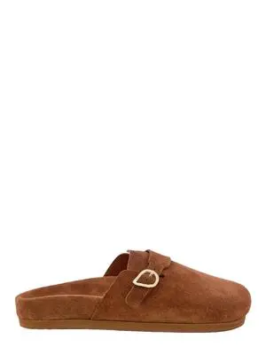 ANCIENT GREEK SANDALS Vasilista Buckle-strap Mules - Brown