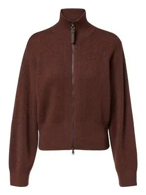 Brunello Cucinelli Monili Cashmere-blend Sweater - Brown