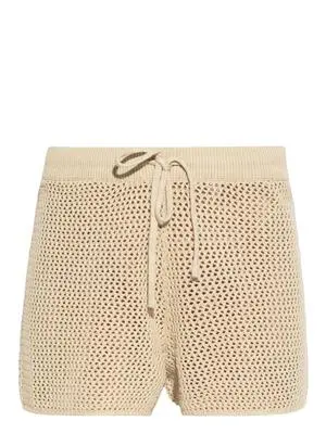 RETHINKIT STUDIOS Cotton Knit Shorts - Beige