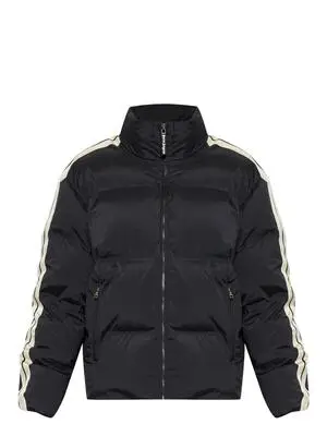 Palm Angels Insulated Puffer Jacket With Stand-up Collar - Black