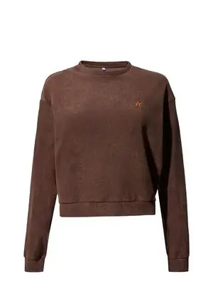Perfect Moment Cotton Terry Sweatshirt - Brown