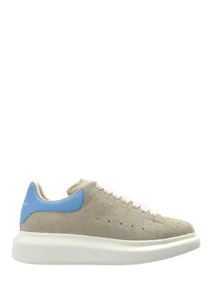 Alexander McQueen Suede Sneakers With Logo Grey