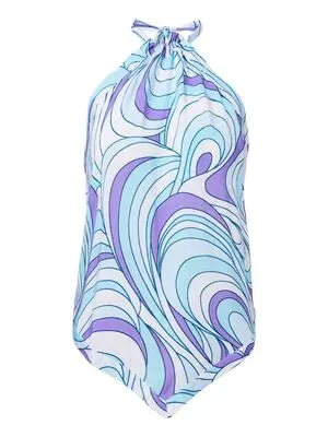 Melissa Odabash Raya Printed Halterneck Top - Multicoloured
