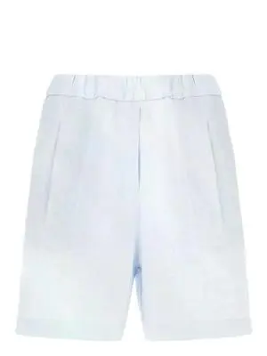 PANICALE Pleated Shorts Blue