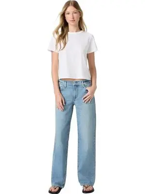 PAIGE Dana Low Rise Straight Leg Jean