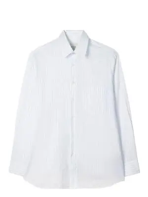 Paul Smith Light Textured Stripe Shirt - Blue