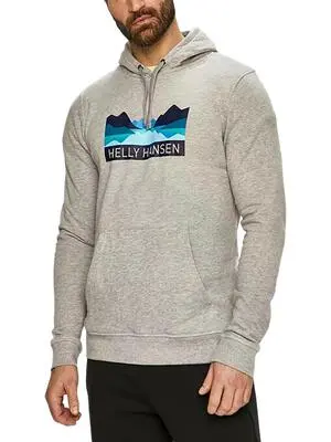 Helly Hansen Graphic-print Hoodie - Grey
