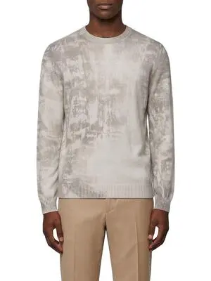 Avant Toi Textured Print Pullover - Brown