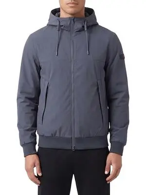 Peuterey Peuterey Hooded Nylon Zip-Up Jacket Blue