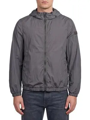 Peuterey Hooded Nylon Windbreaker - Black