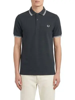 Fred Perry Cotton Polo Shirt With Logo - Green