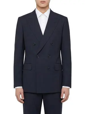 TOM FORD Double Breasted Jacket - Black