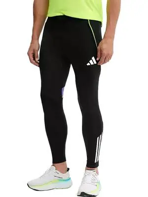 Adidas Three-stripe Panelled Trousers - Black
