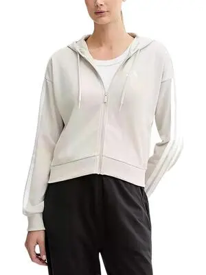 Adidas Essentials Logo-detail Hoodie - Neutrals
