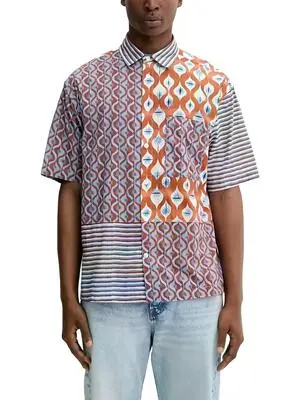 Desigual Printed Short-sleeve Shirt - Brown