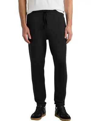 Quince Supersoft Fleece Joggers - Black