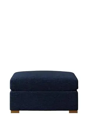 Quince Hollis Slope Arm Ottoman - Ink