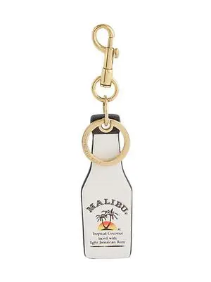 ANYA HINDMARCH Anya Brands Malibu Leather Bag Charm - Chalk