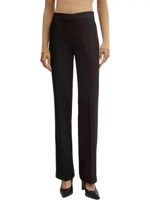 MORGAN Straight-leg Trousers - Black