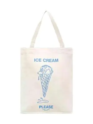 SAMSOE SAMSOE Printed Tote Bag - Neutrals