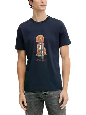 HACKETT Dog Graphic T-shirt - Blue