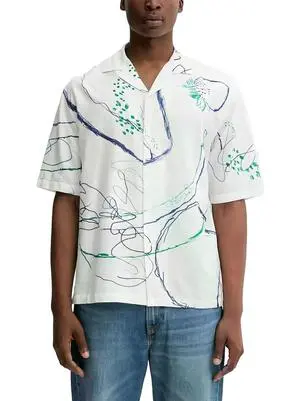 Desigual Printed Short-sleeve Shirt - White