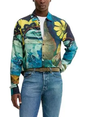 Desigual Floral-print Shirt - Blue