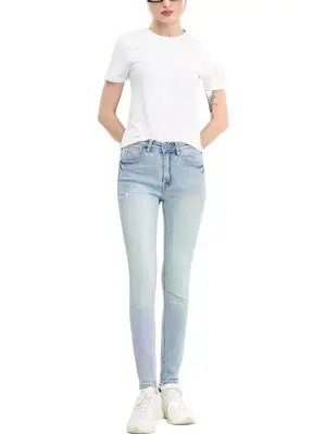 Desigual Distressed Denim Jeans - Blue