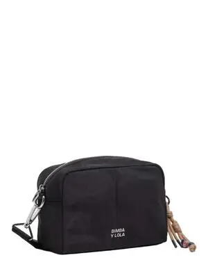 Bimba Y Lola Zip Charm Cross Body Bag - Black