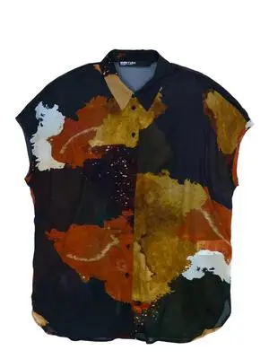 BIMBA Y LOLA Patterned Button-Up Shirt