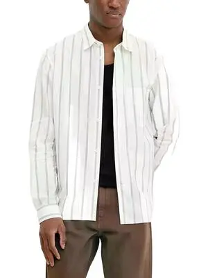 Marc O'polo Striped Patch-pocket Shirt - White