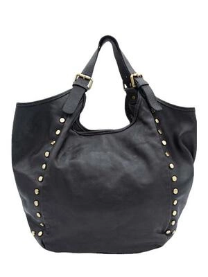 BOLSA NOVA Slouchy Studded Tote - Black